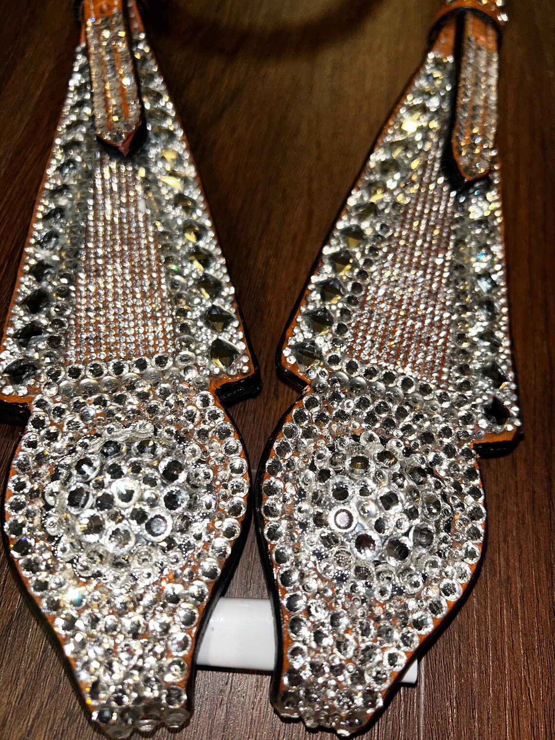 All Silver Bling Rhinestone One Ear Headstall - Etsy