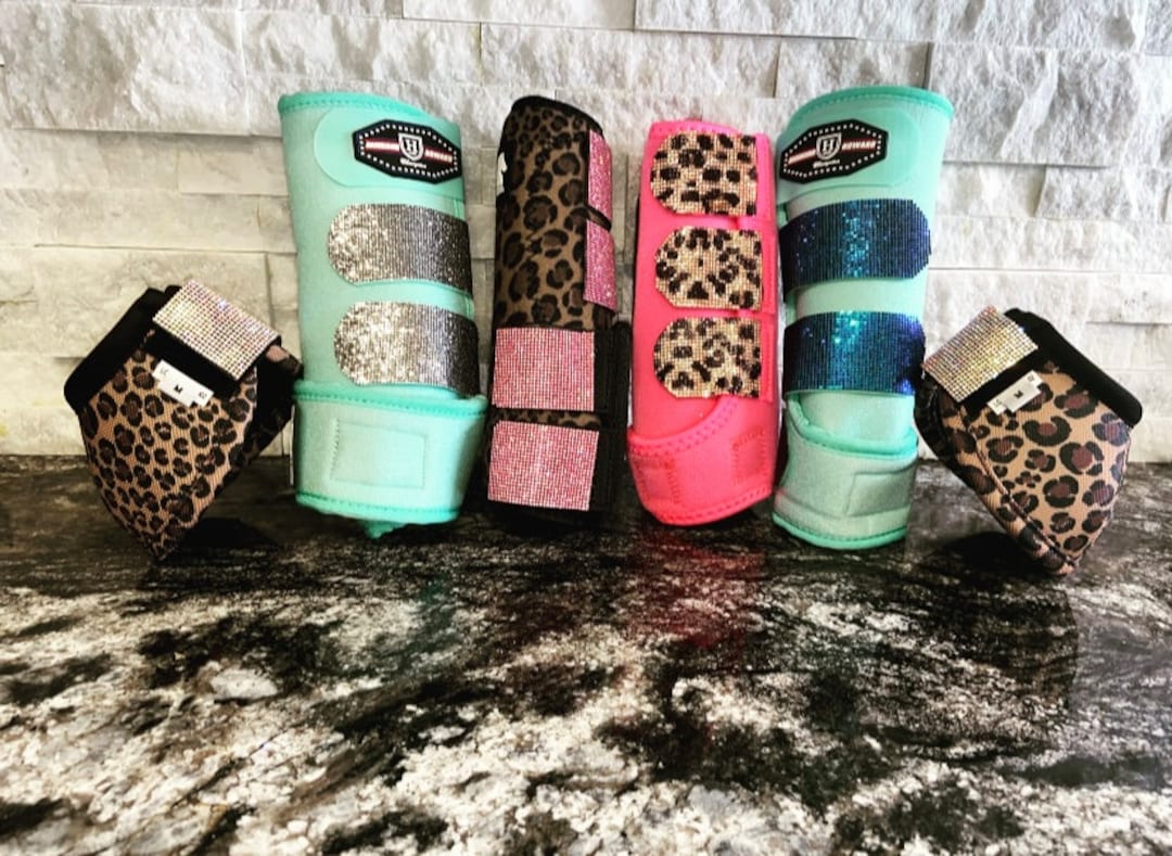 Customize Bling FRONT and HIND Splint Boots. Any Color! Any Size! - Etsy