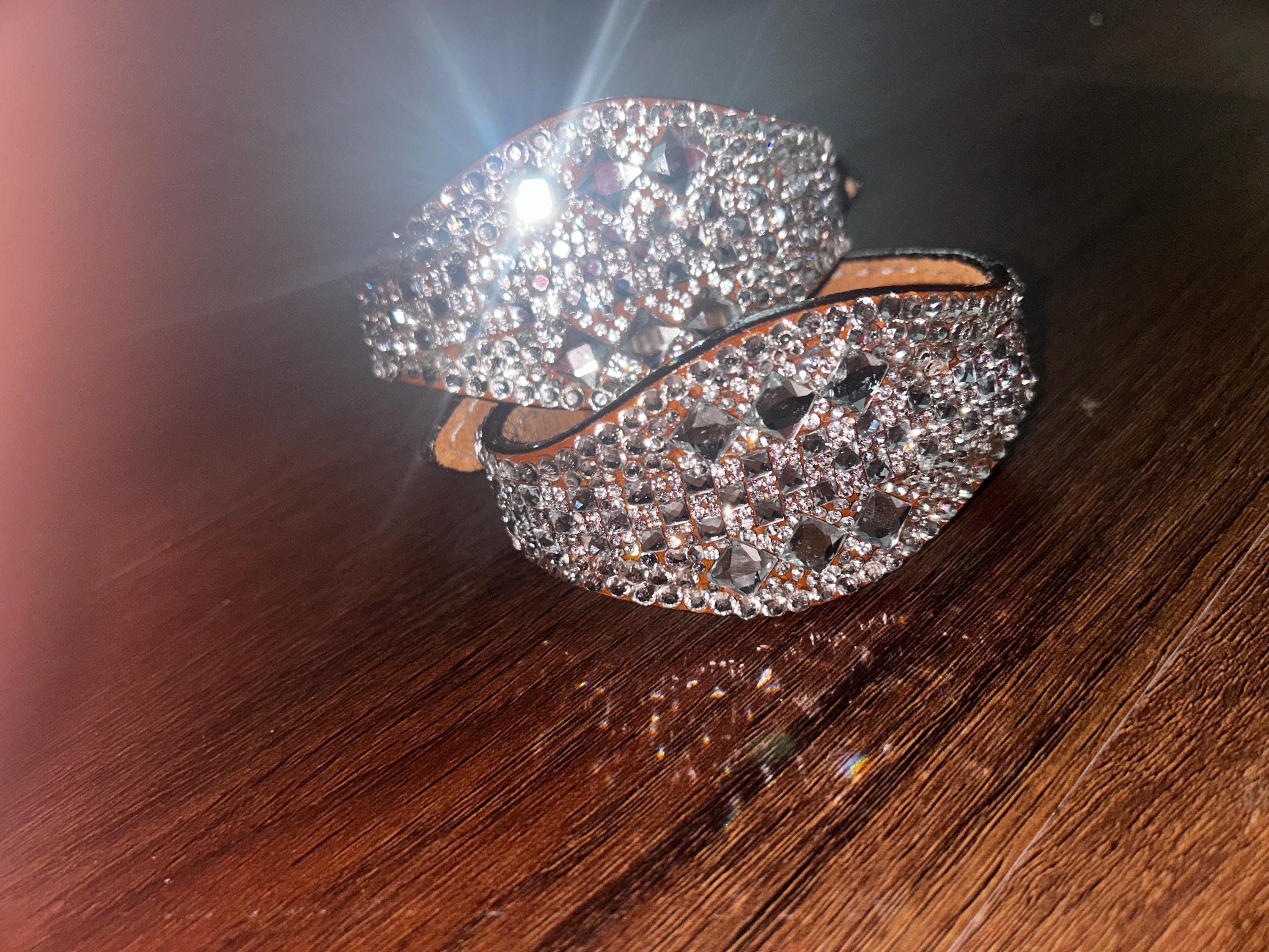 All Silver Bling Rhinestone Stirrup Hobbles - Etsy