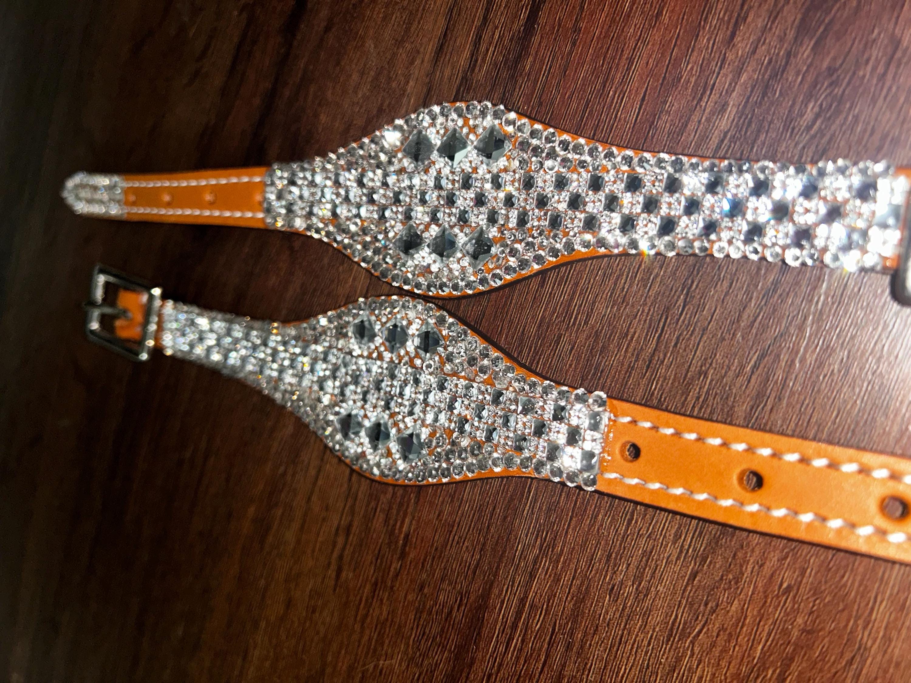 All Silver Bling Rhinestone Stirrup Hobbles - Etsy
