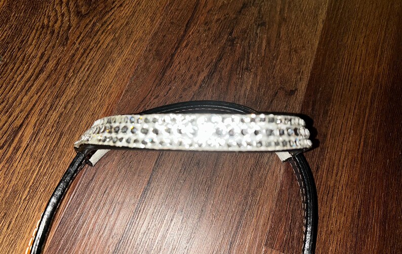 All Silver Bling Rhinestone One Ear Headstall - Etsy