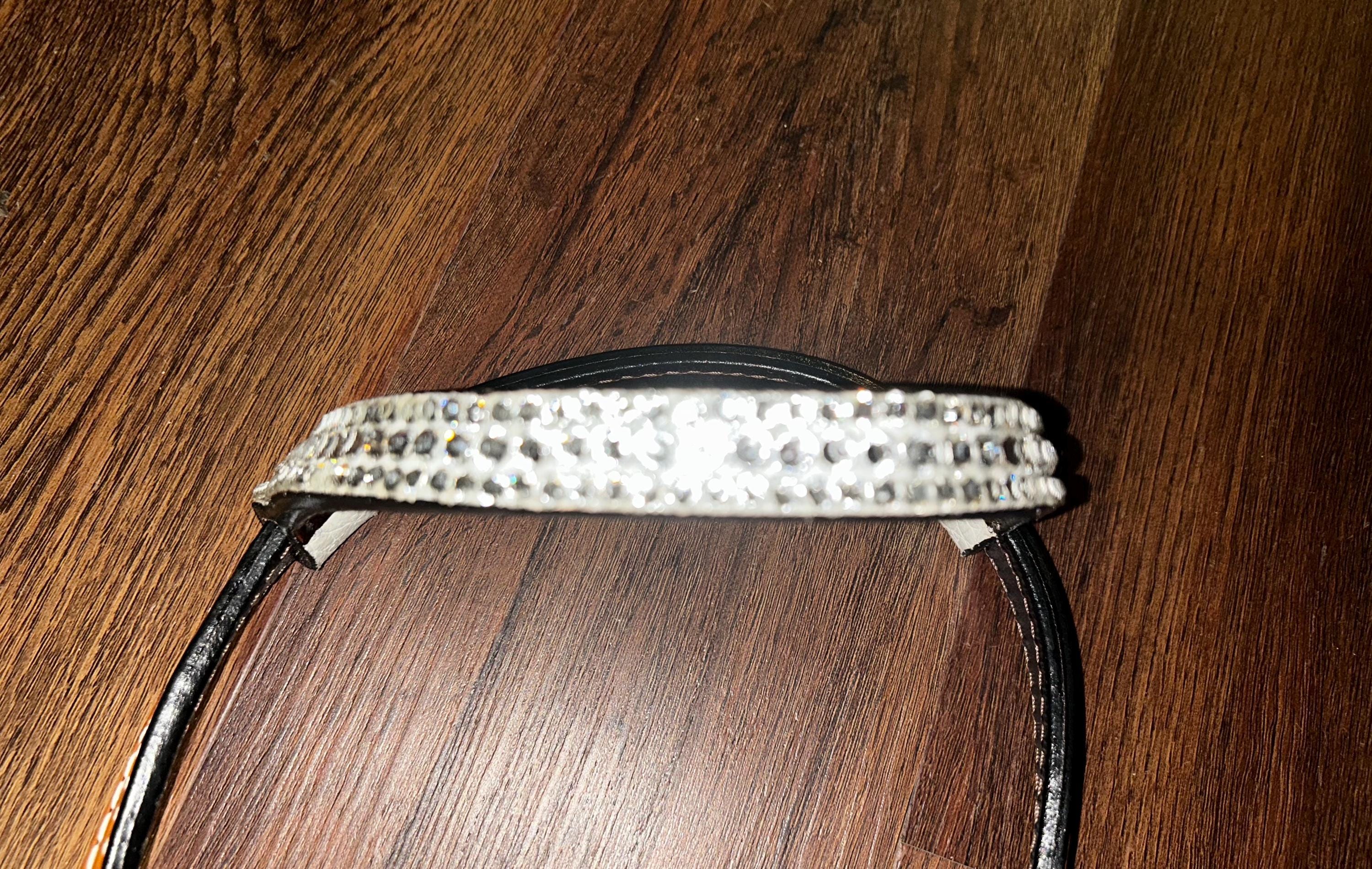 All Silver Bling Rhinestone One Ear Headstall - Etsy