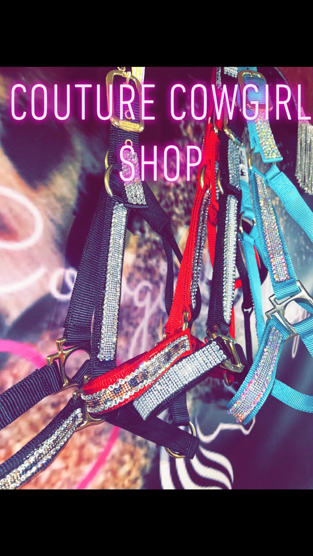Boujee Bling Horse Halters! Customize What You Want! - Etsy
