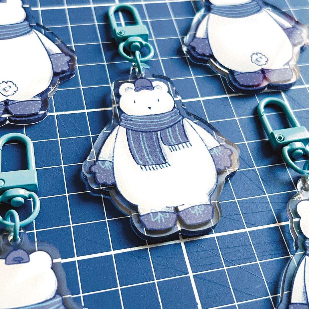 Berry the Bear Keychain - Etsy