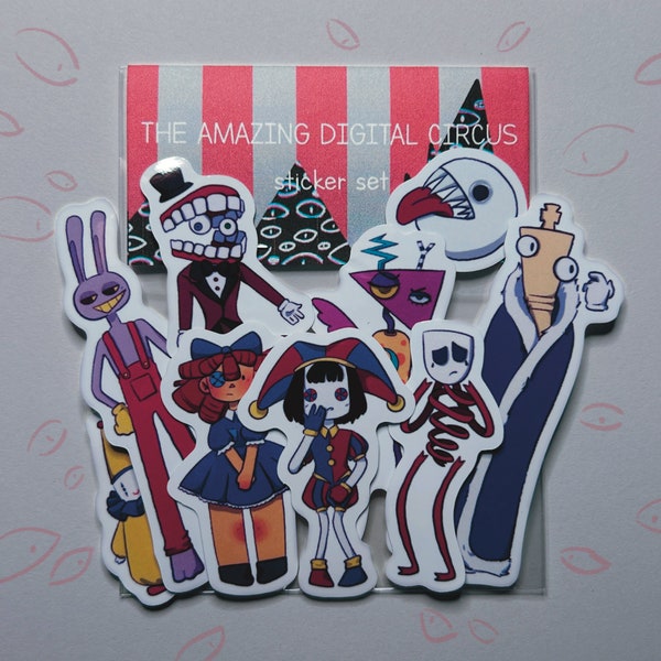 Amazing Digital Circus Stickers - Etsy