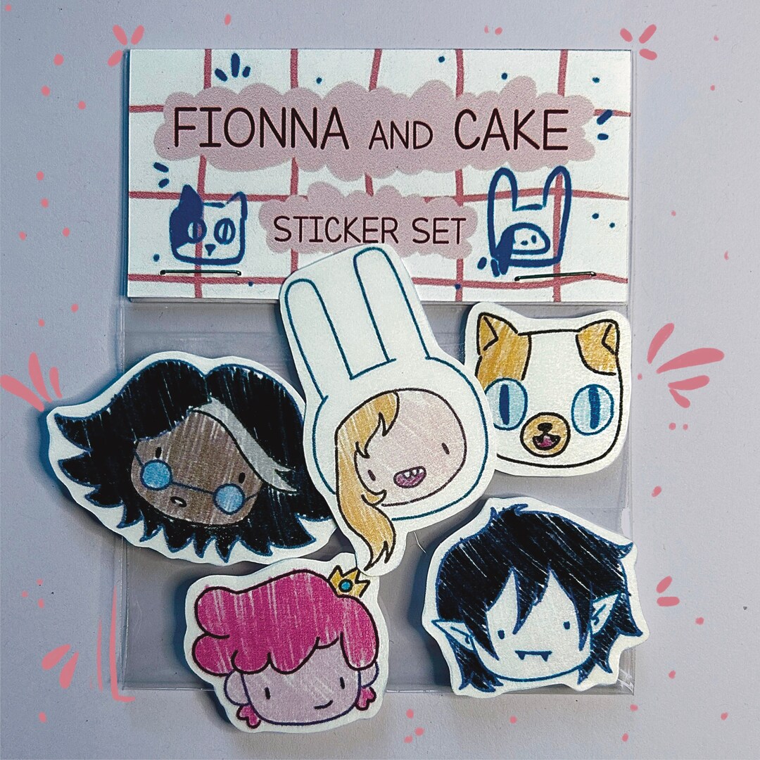 Fionna and Cake Doodle Sticker Set - Etsy
