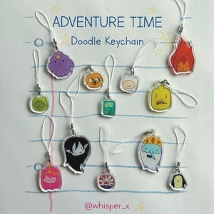 Adventure Time Doodle Keychain - Etsy