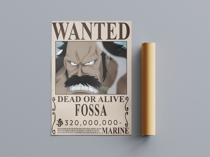Wanted Fossa One Piece Anime Poster Wall Art Decor Wall - Etsy
