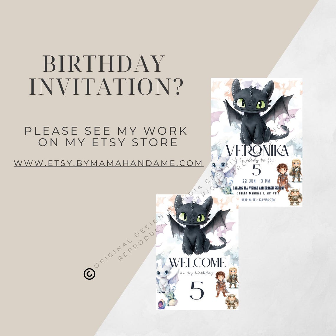 Toothless Party Food Tent Cards – How to Train Your Dragon (editable ...