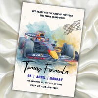 F1 THE MOVIE Birthday Invitation, F1 Movie Ticket, F1 Digital ...