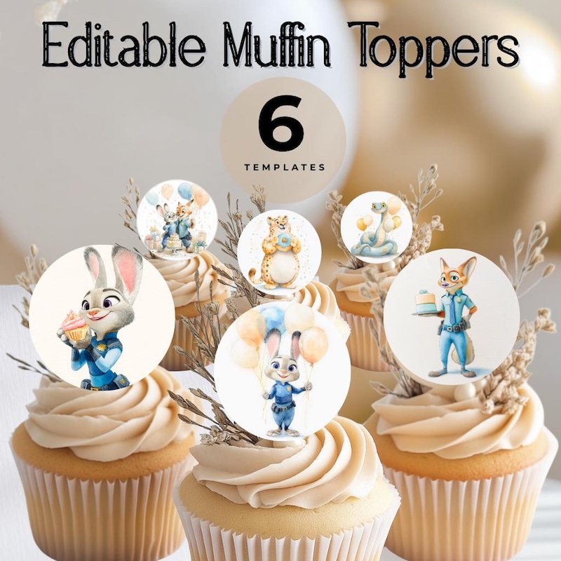 Zootopia 2 Cake Toppers - Etsy