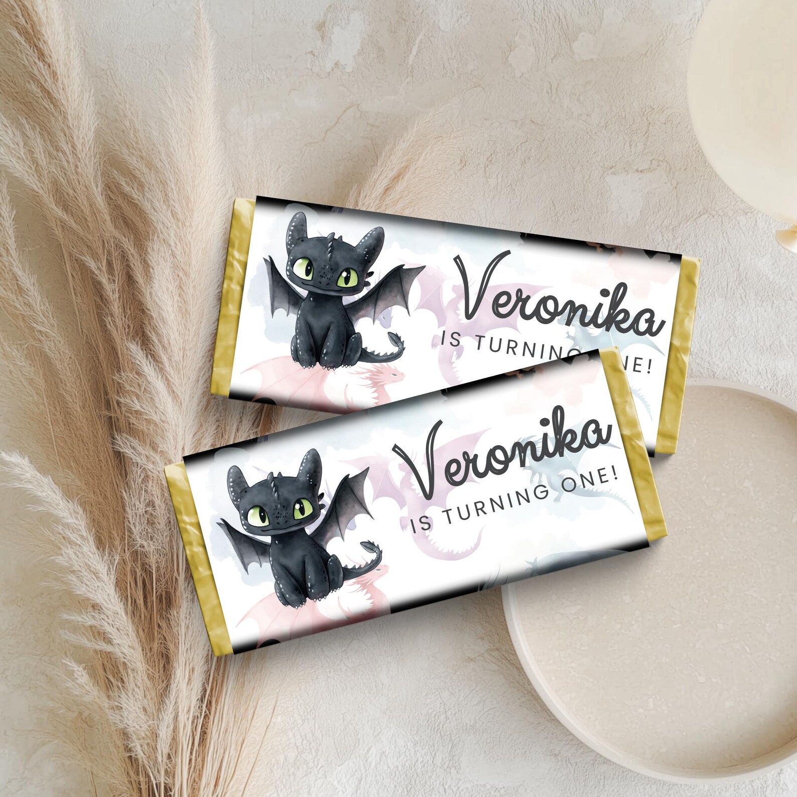 Toothless Chocolate Wrapper Printable: Dragon Birthday Party Favors ...
