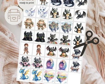 Toothless Memory Game: How to Train Your Dragon Printable Pexeso (PDF ...