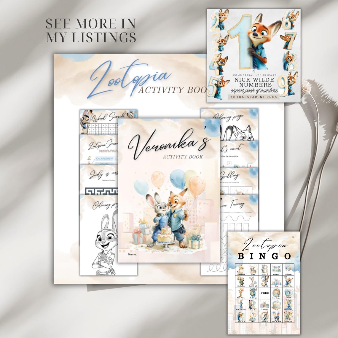 Zootopia 2 Nick Wilde and Judy Hopps Birthday Banner: Editable Canva ...