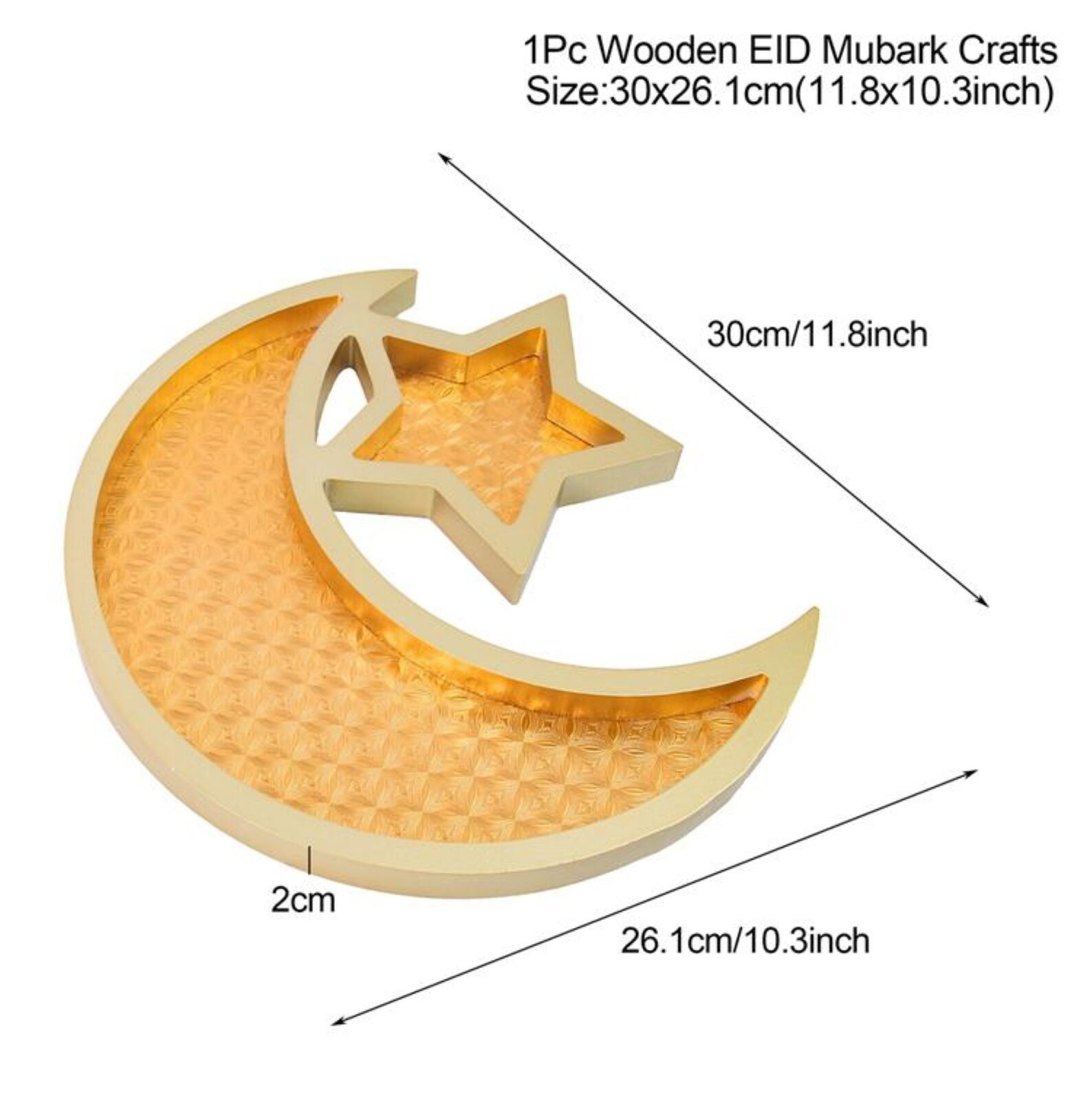 Ramadan Moon Star Tray,moon Star Wooden Tray,decorative Wooden Tray ...