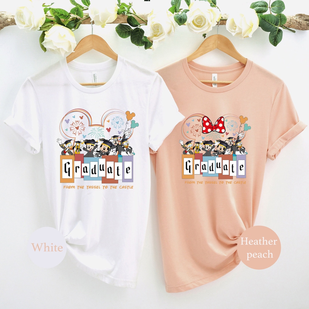Graduate Mickey and Friends Shirt, Mickey and Minnie Graduation Shirt ...