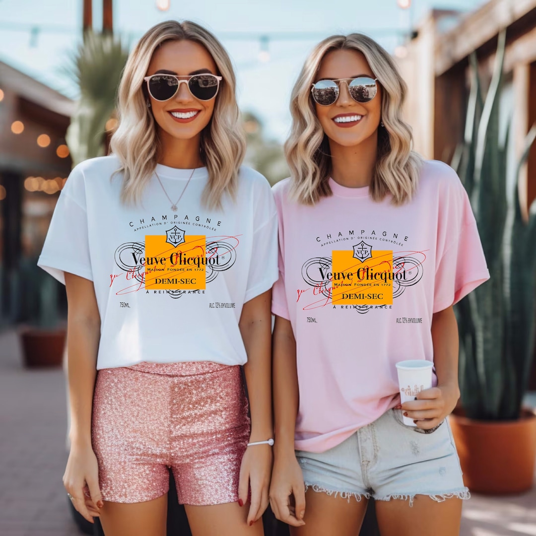 Champagne Veuve Rose Shirt, Champagne Tennis Club Tee, Veuve Rose Bride ...