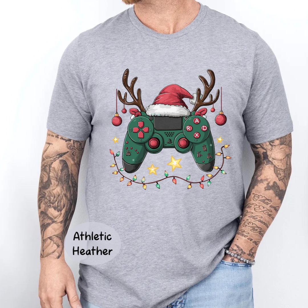 Game Player Shirt, Funny Gaming Controllers Christmas Shirt, Video Game ...