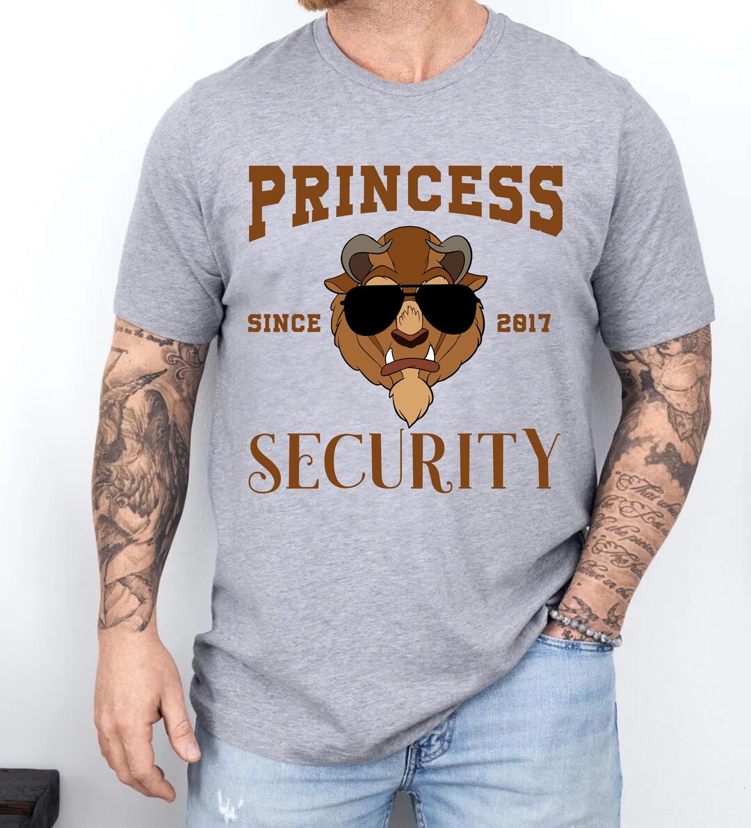 Custom Disney Princess Security Shirts, Daddy Est Year Shirt, Disney ...
