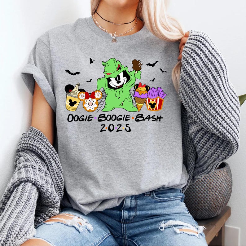 Oogie Boogie Bash 2026 Mickey Mouse Cosplay Shirt, Not so Scary Disney ...