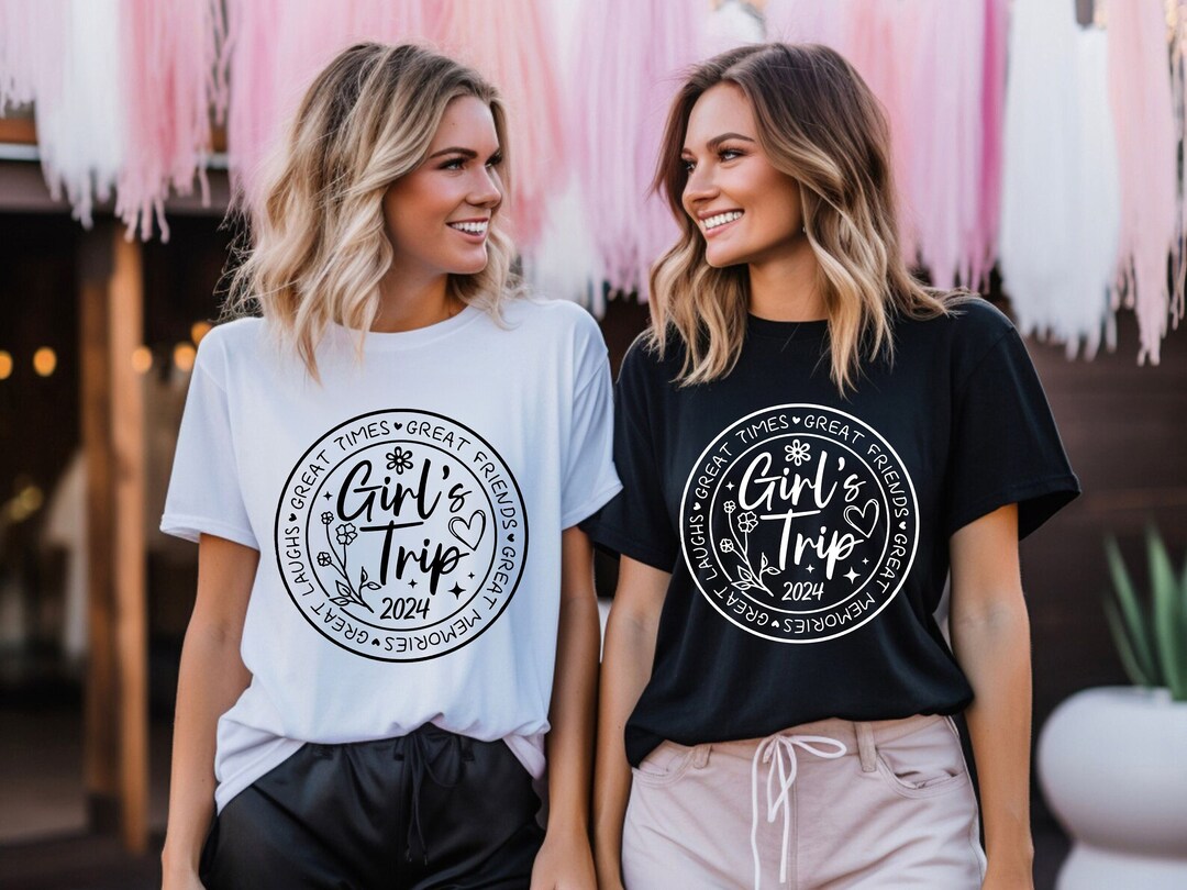 Girl's Trip 2024 Shirt, Shirts for Girl's Trip, Besties Trip Tee, Family Trip 2024 Shirt, Girls ...