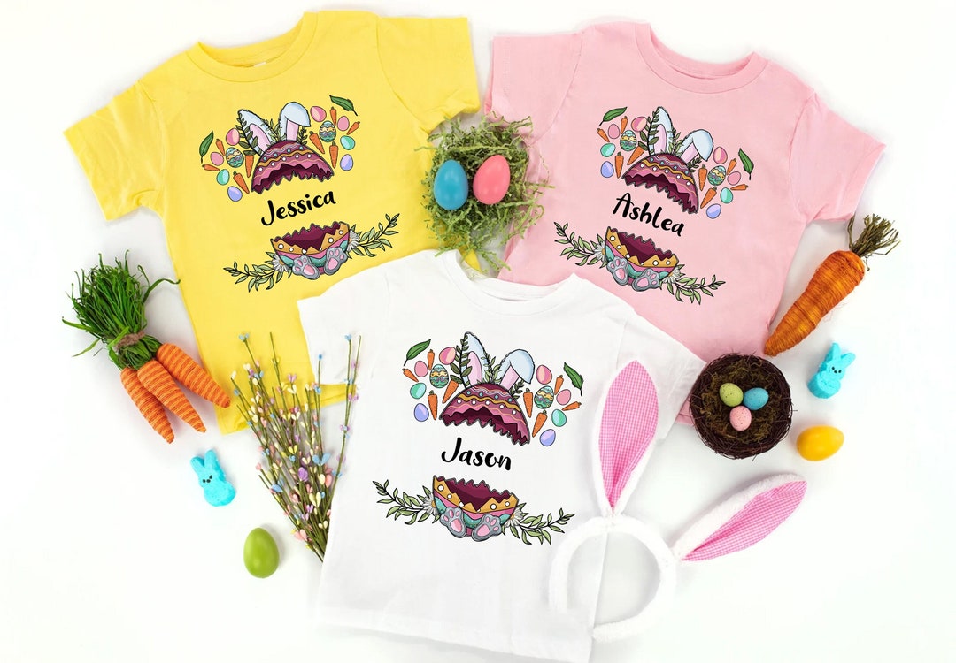 Custom Easter Toddler Shirt, Kids Easter Shirt, Customized Name Kids ...