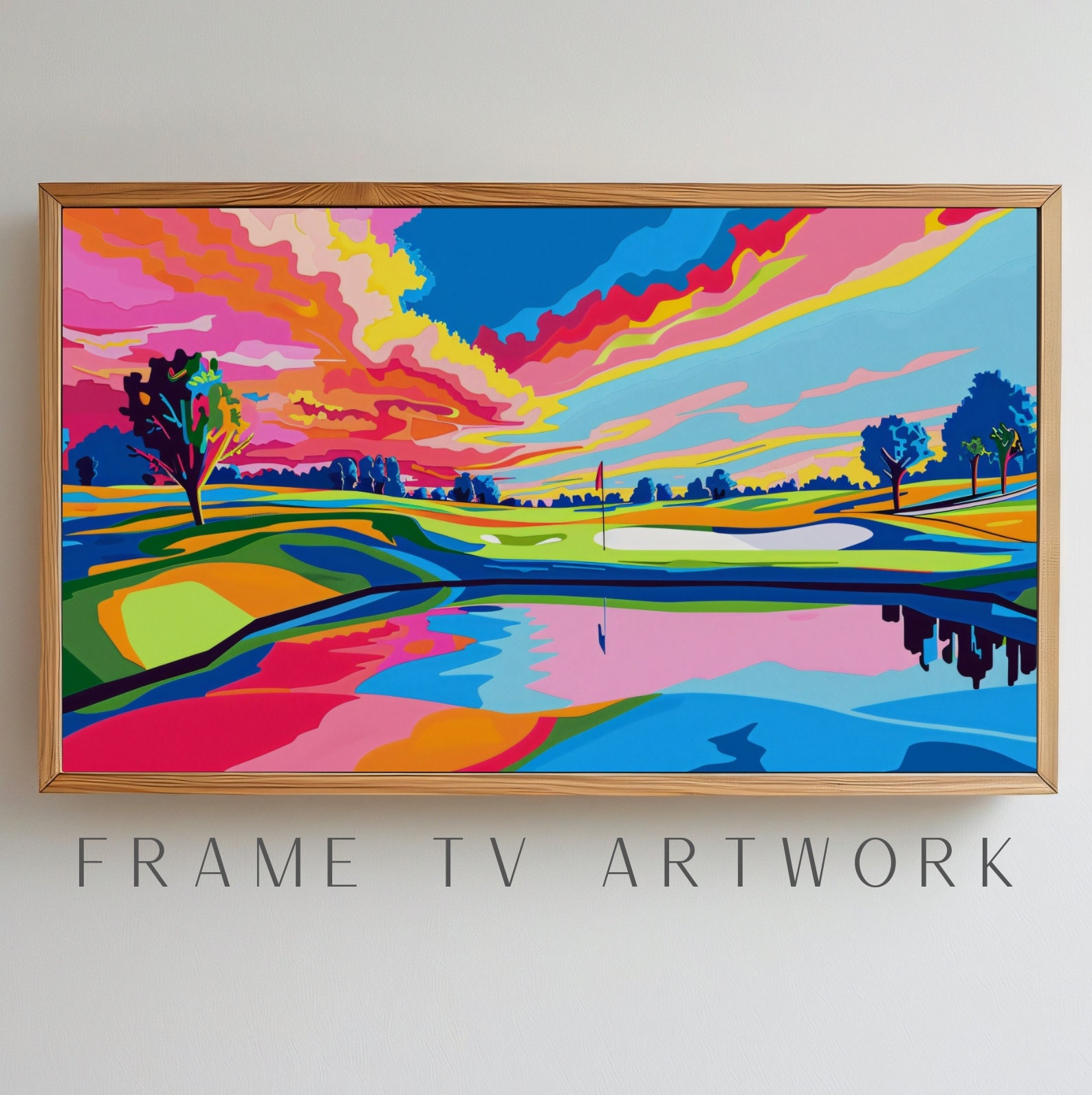 Modern Golf TV Art, Golf Frame Tv Art, Samsung Frame Tv Art, Masculine ...