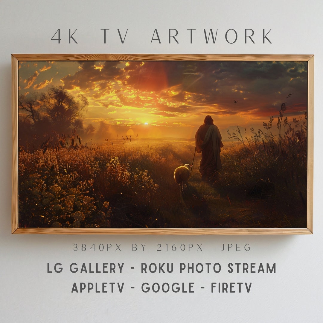 Jesus Walking Easter TV Art, 1, Lg Tv Frame Art, Lg Tv Art, Lg Frame Tv ...