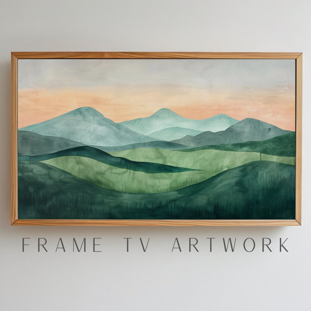 Green Mountain Lookout TV Art, Samsung Frame Tv Art, 4k Frame Tv Art ...