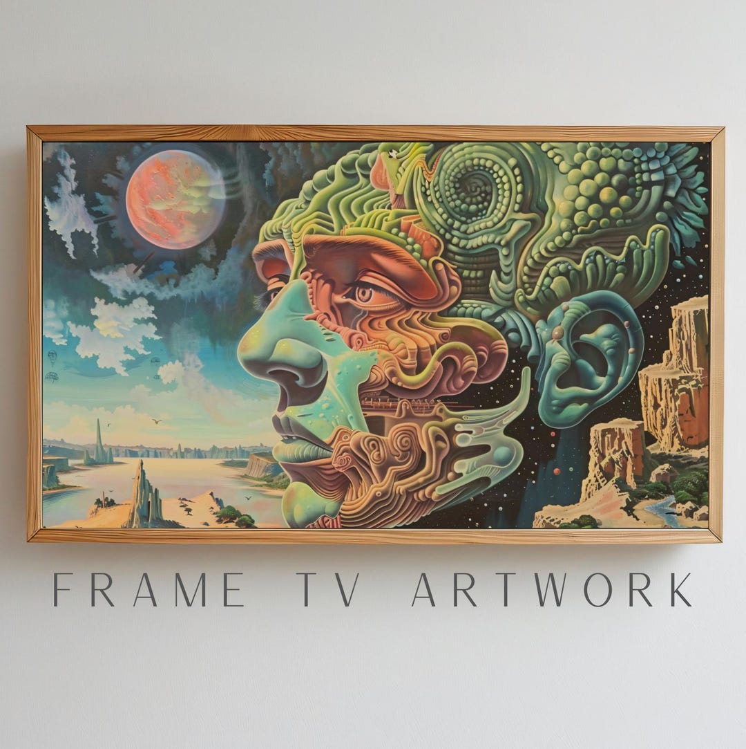 Future Thoughts TV Art, Tv Frame Art Abstract, 4k Frame Tv Art, Frame ...