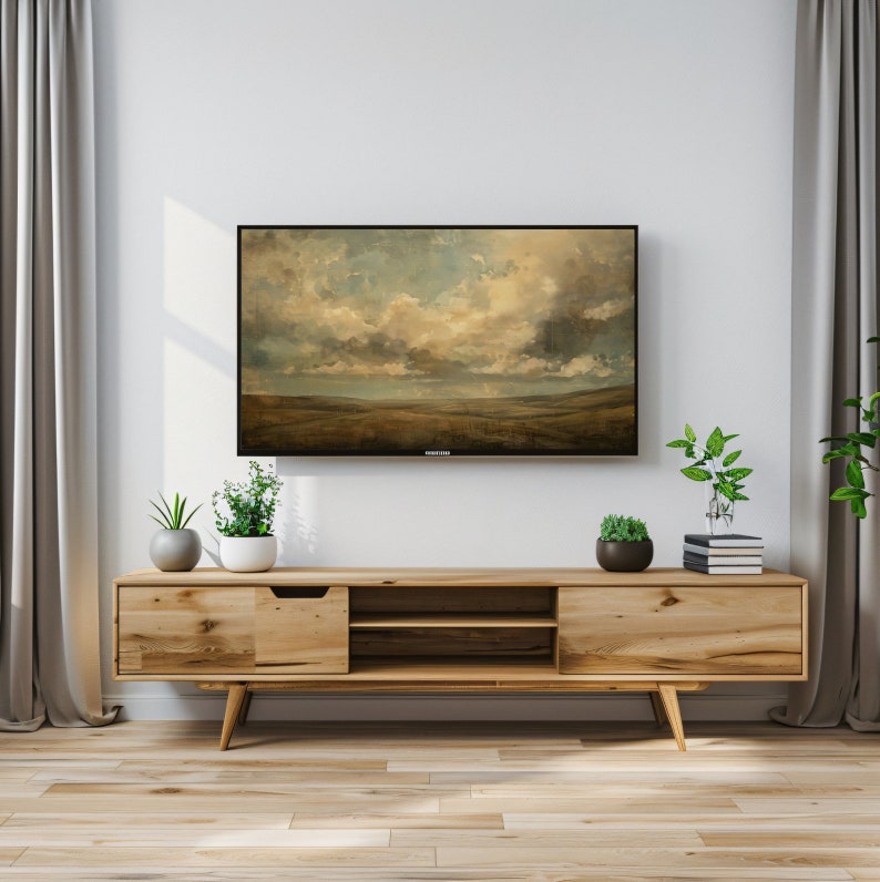 Moody Clouds Frame TV, Clouds Frame Tv, 4k Frame Tv, Boho Frame Tv Art ...