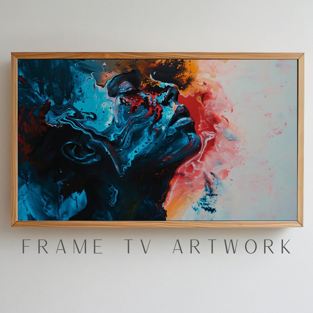Liquid Woman TV Art, Frame Tv Art Paint, Frame Tv Art Woman, Frame Tv ...