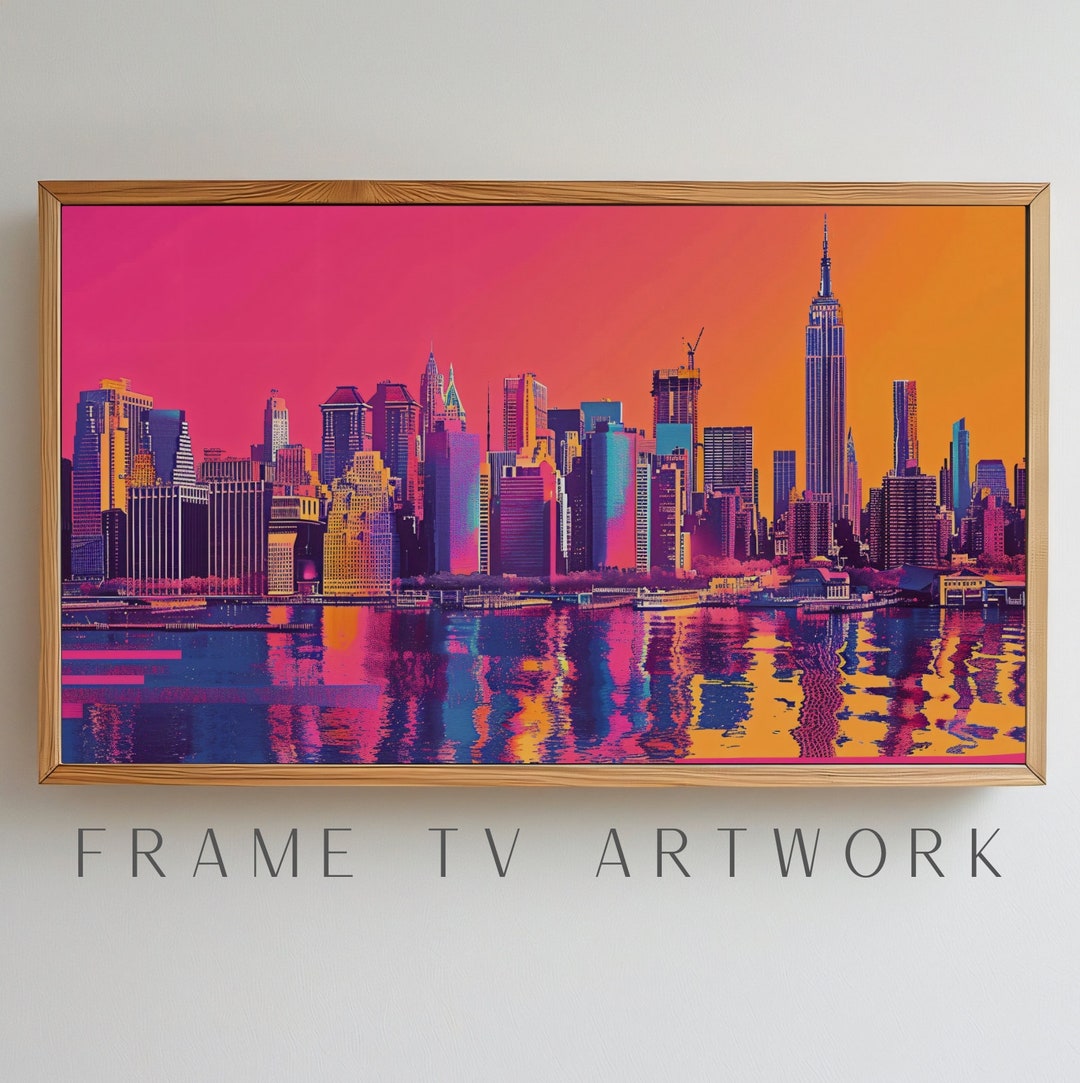 Digital Skyline TV Art, Nyc Frame Tv Art, Samsung Frame Tv Art, Frame ...