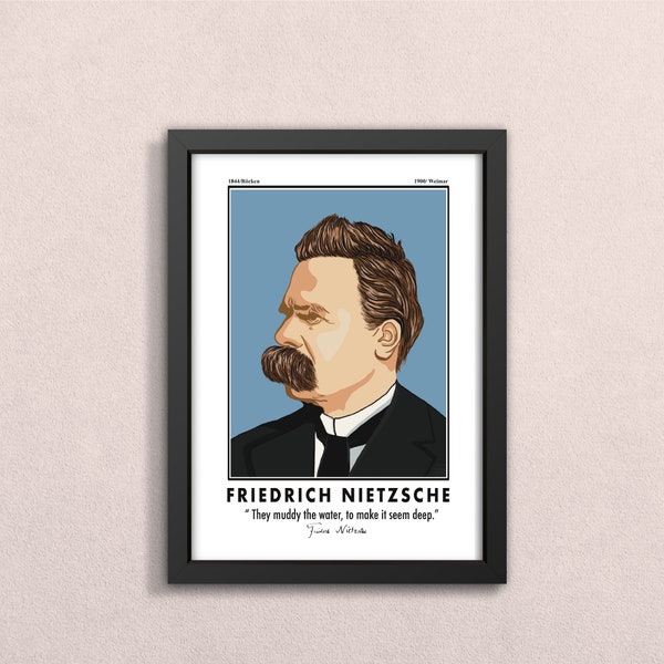 Nietzsche Poster - Etsy