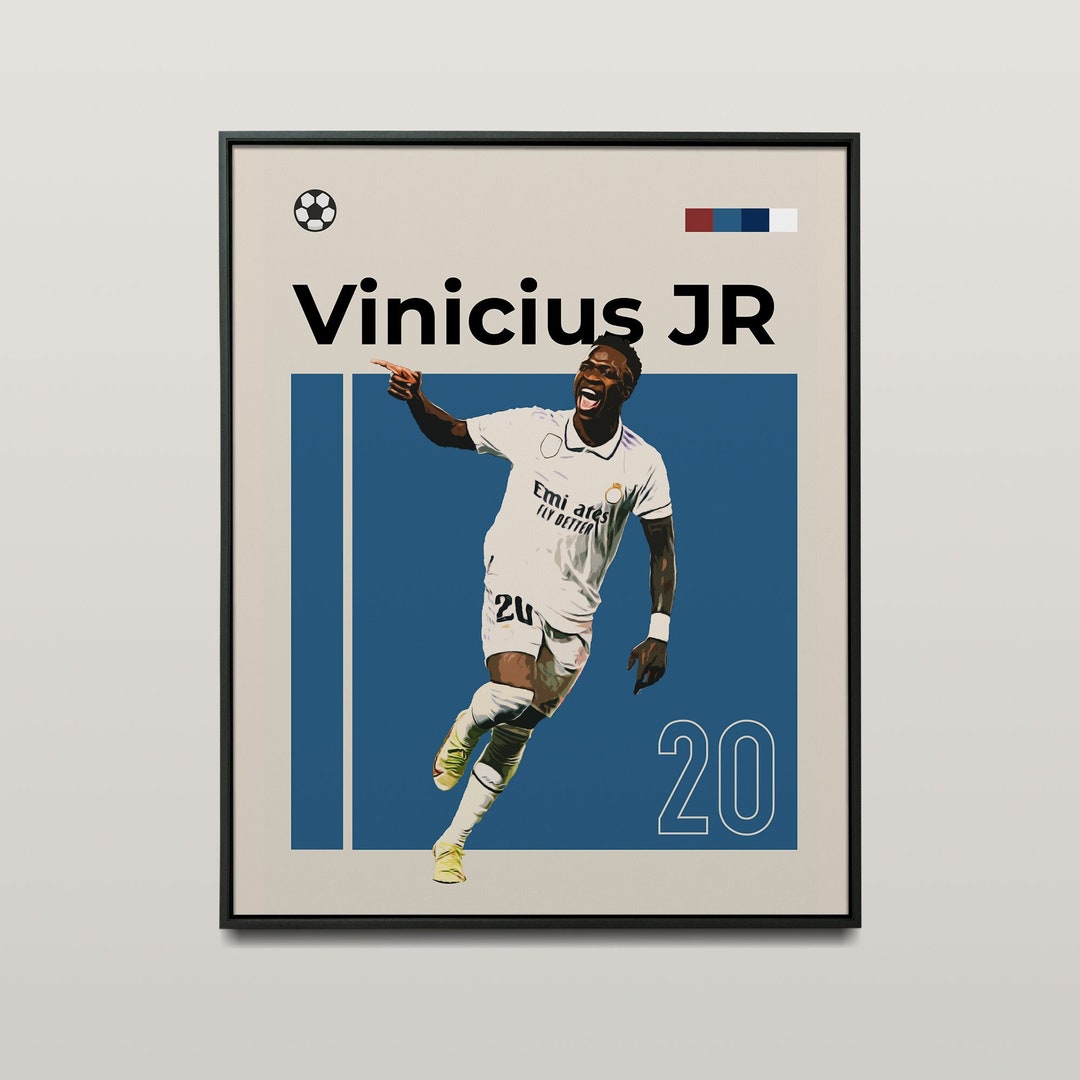 Vinicius Junior Poster Real Madrid Soccer Players Poster - Etsy