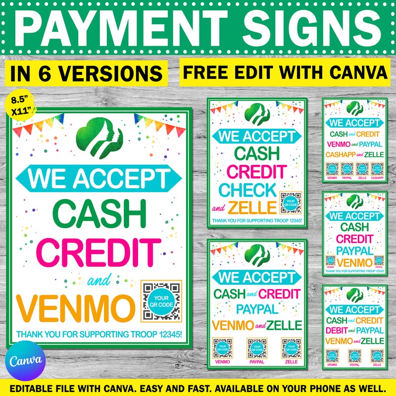 Payments Accepted Sign - Etsy