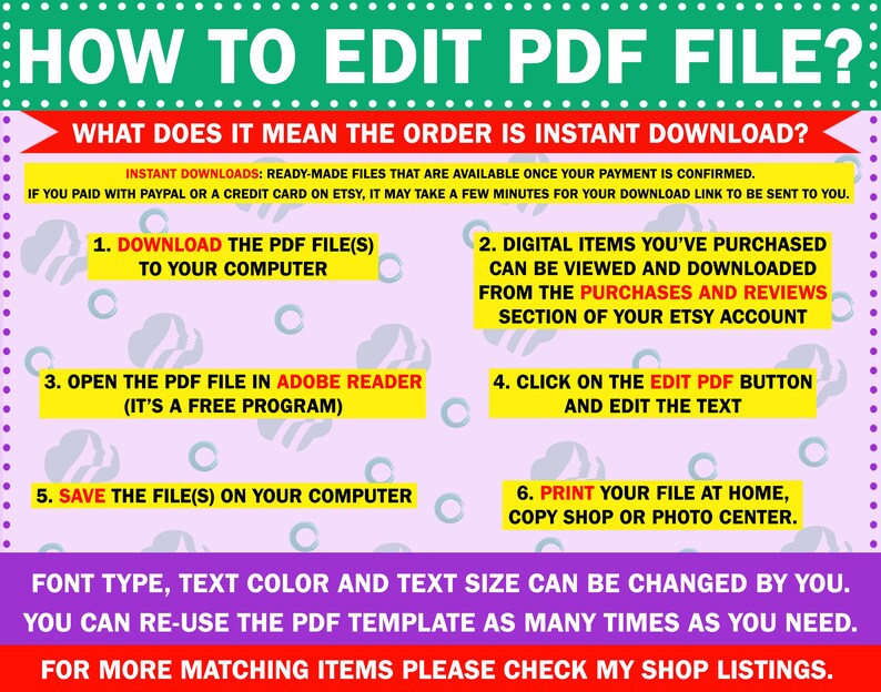 2024 LBB Girl Scout Cookie Menu Cookie Marketing Flyer Printable Cookie ...