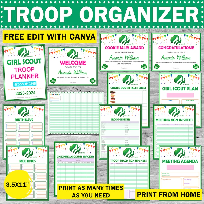 Girl Scout Troop Svg - Etsy