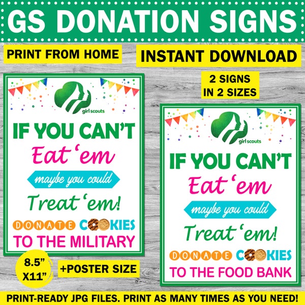 Donation Signs - Etsy