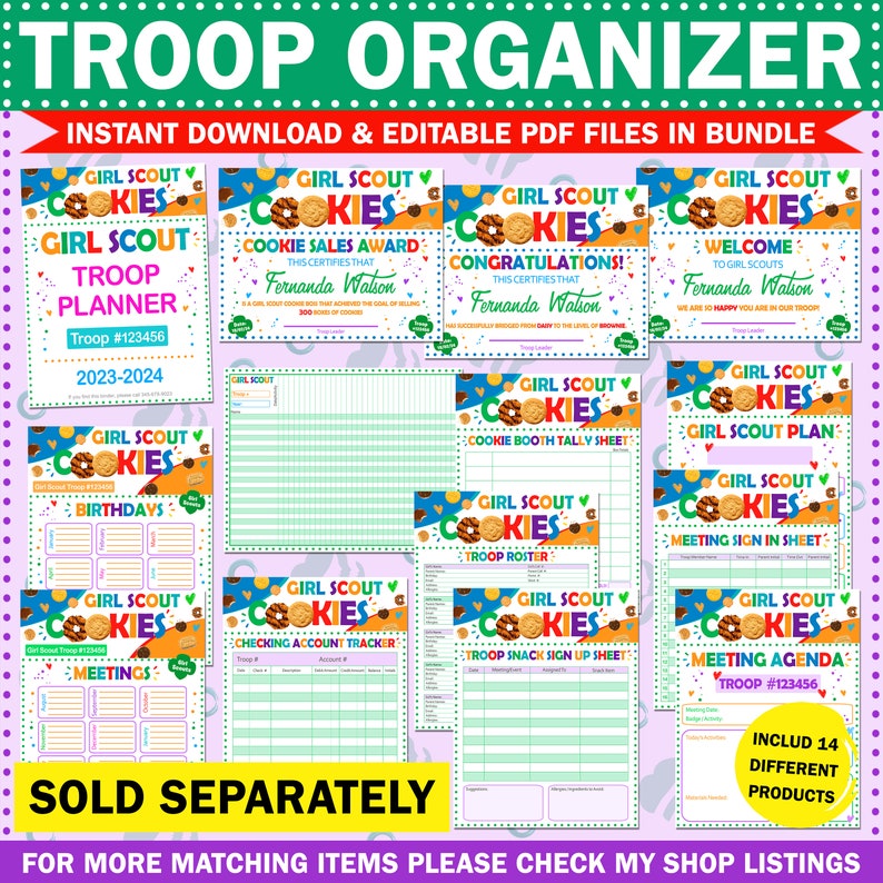 Girl Scout Make New Friends Poster for Troop Song Lyric Sign Instant ...