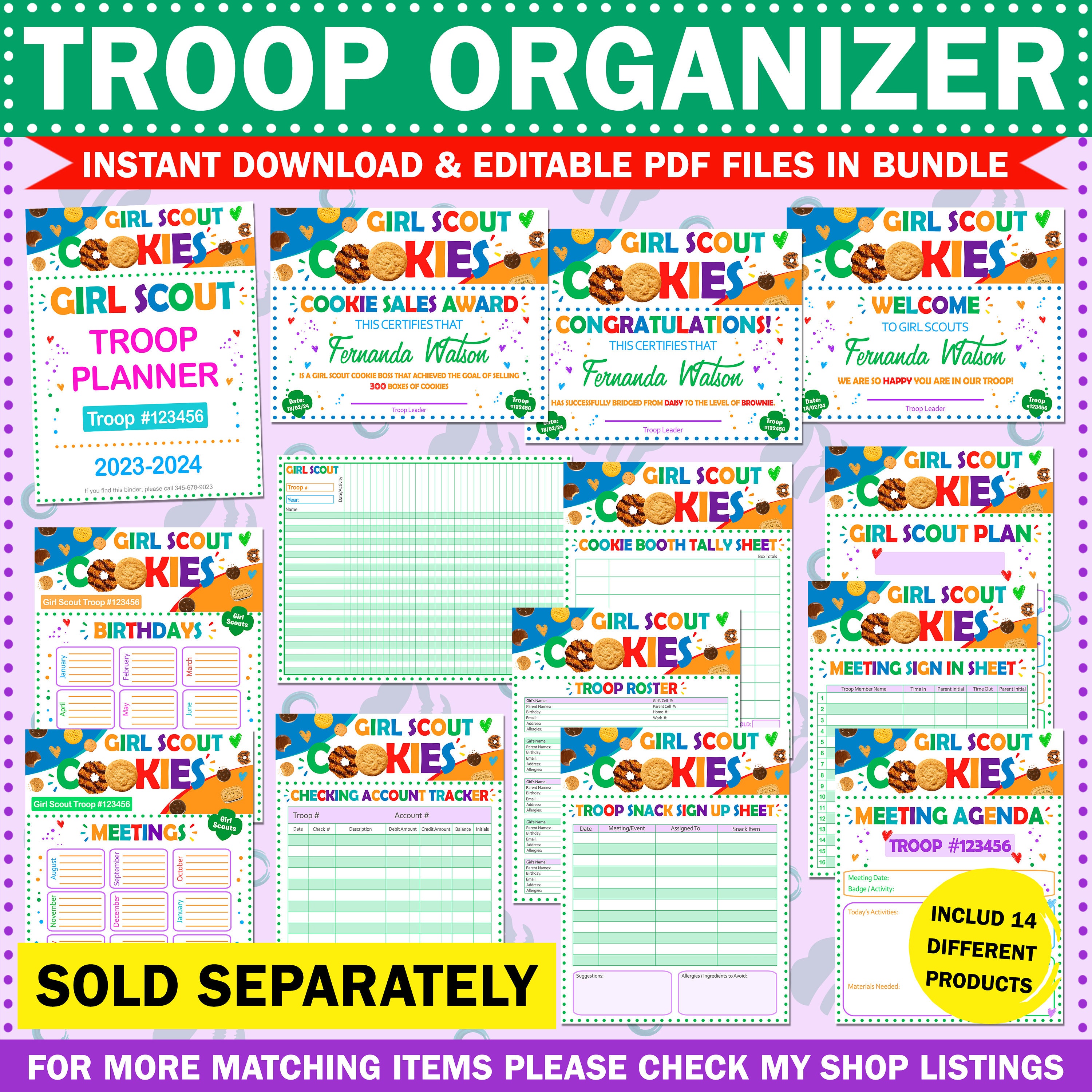Girl Scout Make New Friends Poster for Troop Song Lyric Sign Instant ...