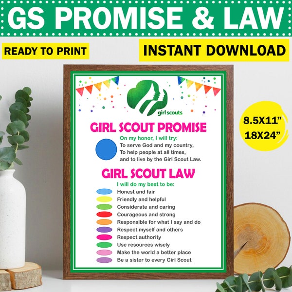 Girl Scout Law - Etsy