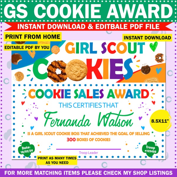 Girl Scout Bridging Certificate - Etsy