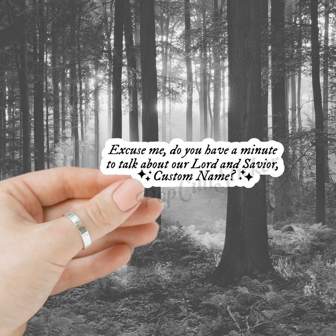 Lord and Saviour Funny Sticker Custom Name Sticker Taylor - Etsy