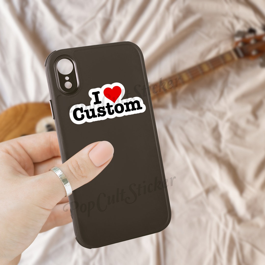 Custom I Heart Sticker, Waterproof Kindle, Laptop, Phone Stickers ...