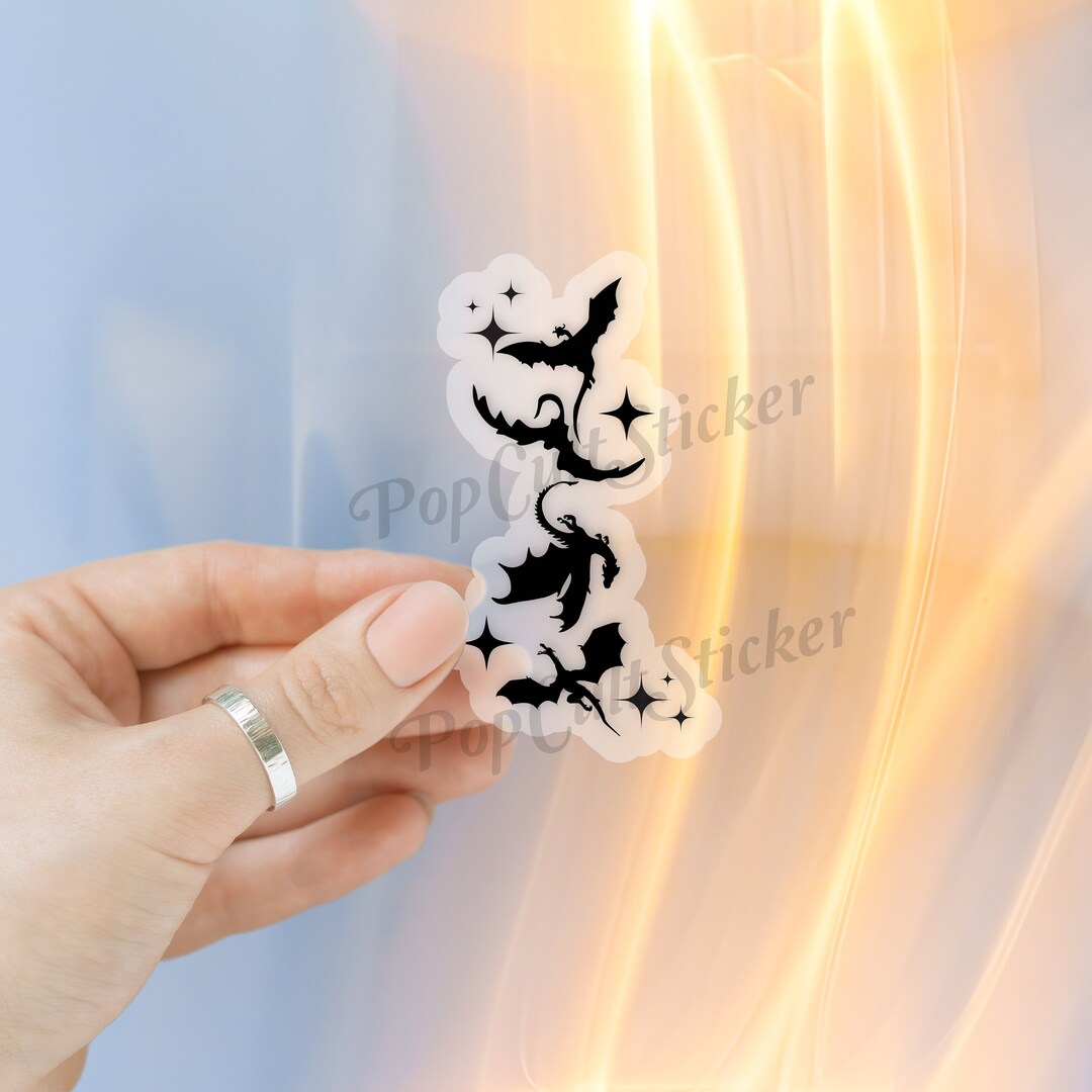 Fantasy Sticker | Trendy Dragon Stickers| E-reader, Booktok Bookish ...