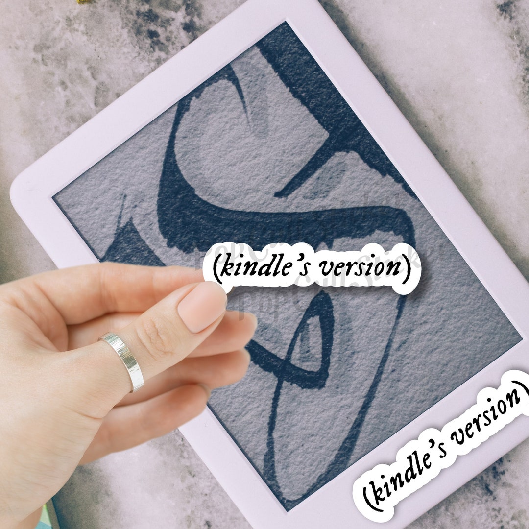 Kindle's Version Sticker | Waterproof Vinyl Decal, Book Lover Gift - Etsy