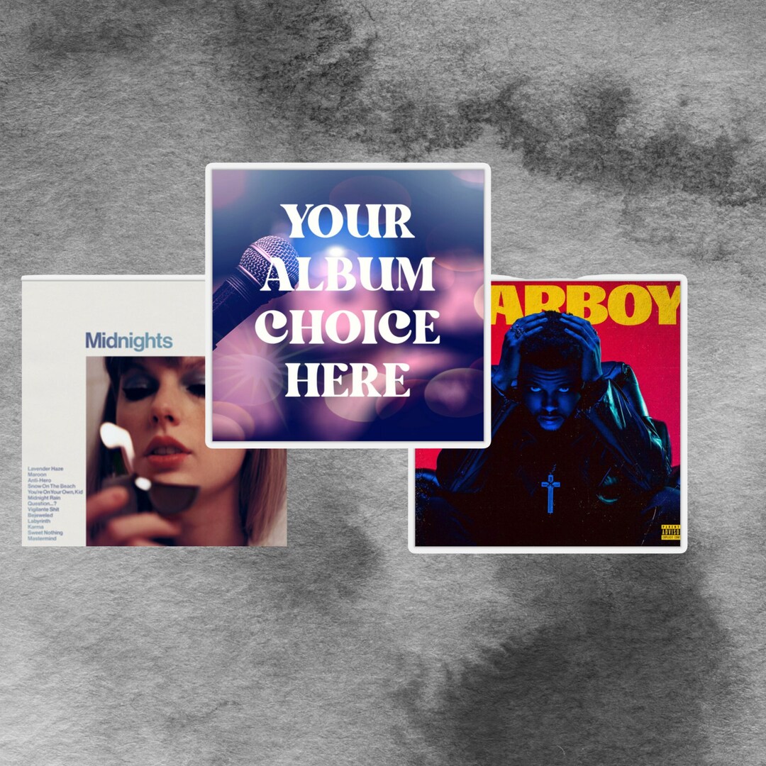 Custom Album Cover Sticker Gift for Music Fan You Choose - Etsy