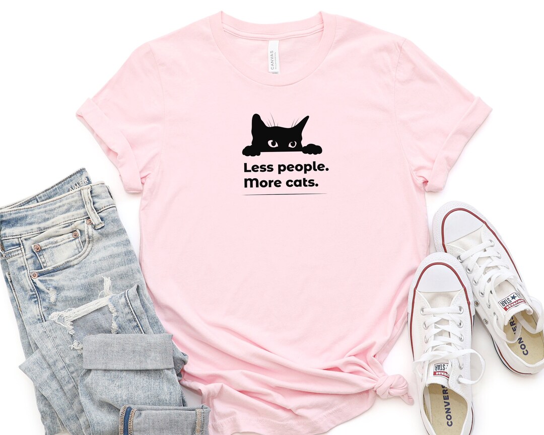 Funny Cat T-shirts, Funny Dad Shirt, Funny Shirt, More Cats, Less ...
