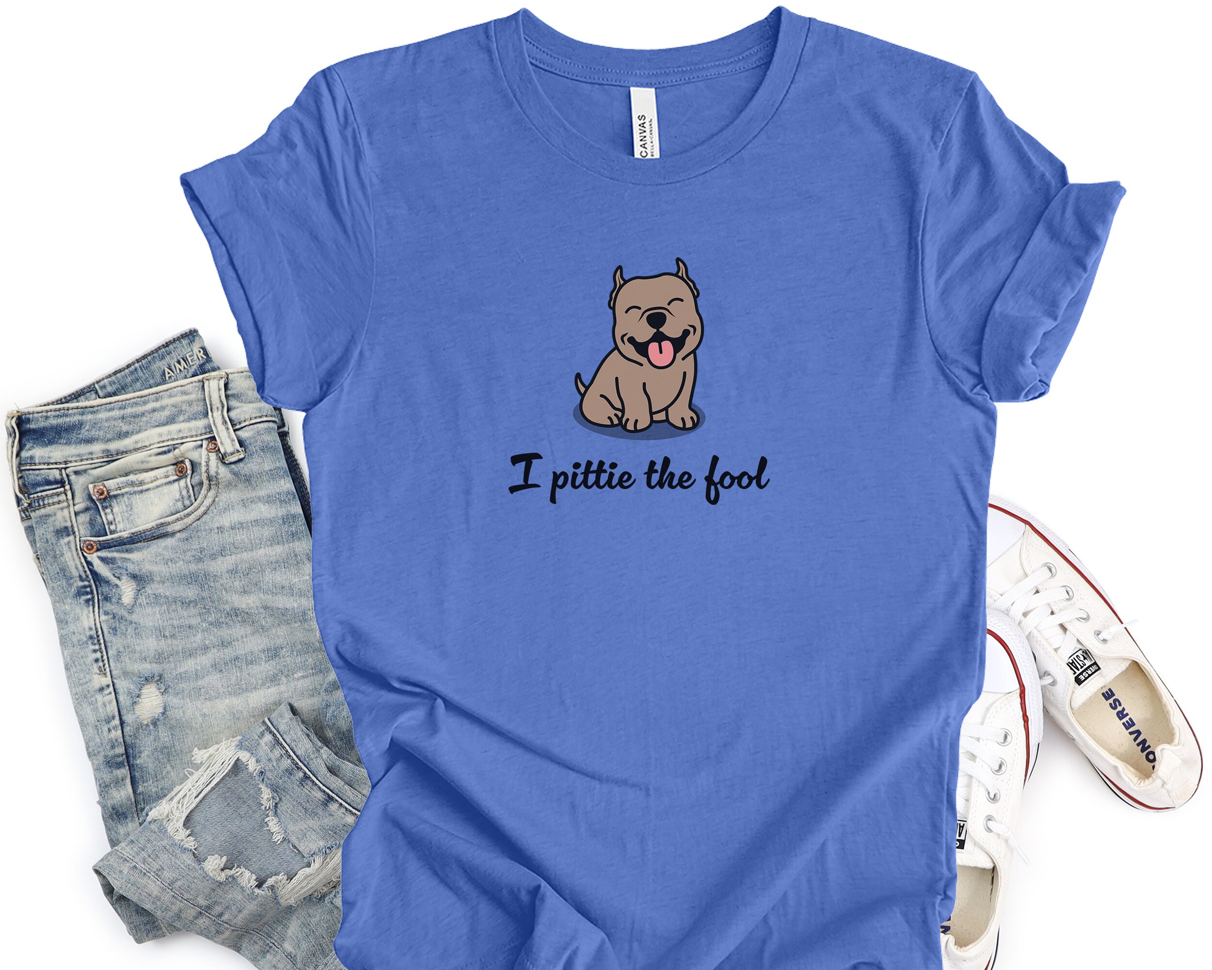 Pit Bull Terrior Shirt, Cute Pittie Shirt, Dog Shirt, Pittie T-shirt ...